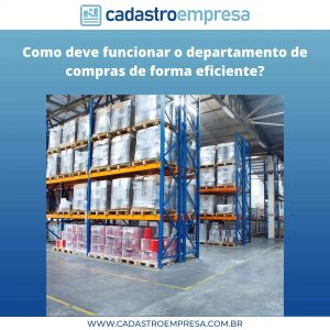 Qual é a importância do departamento de compras no meio corporativo? [9 ...